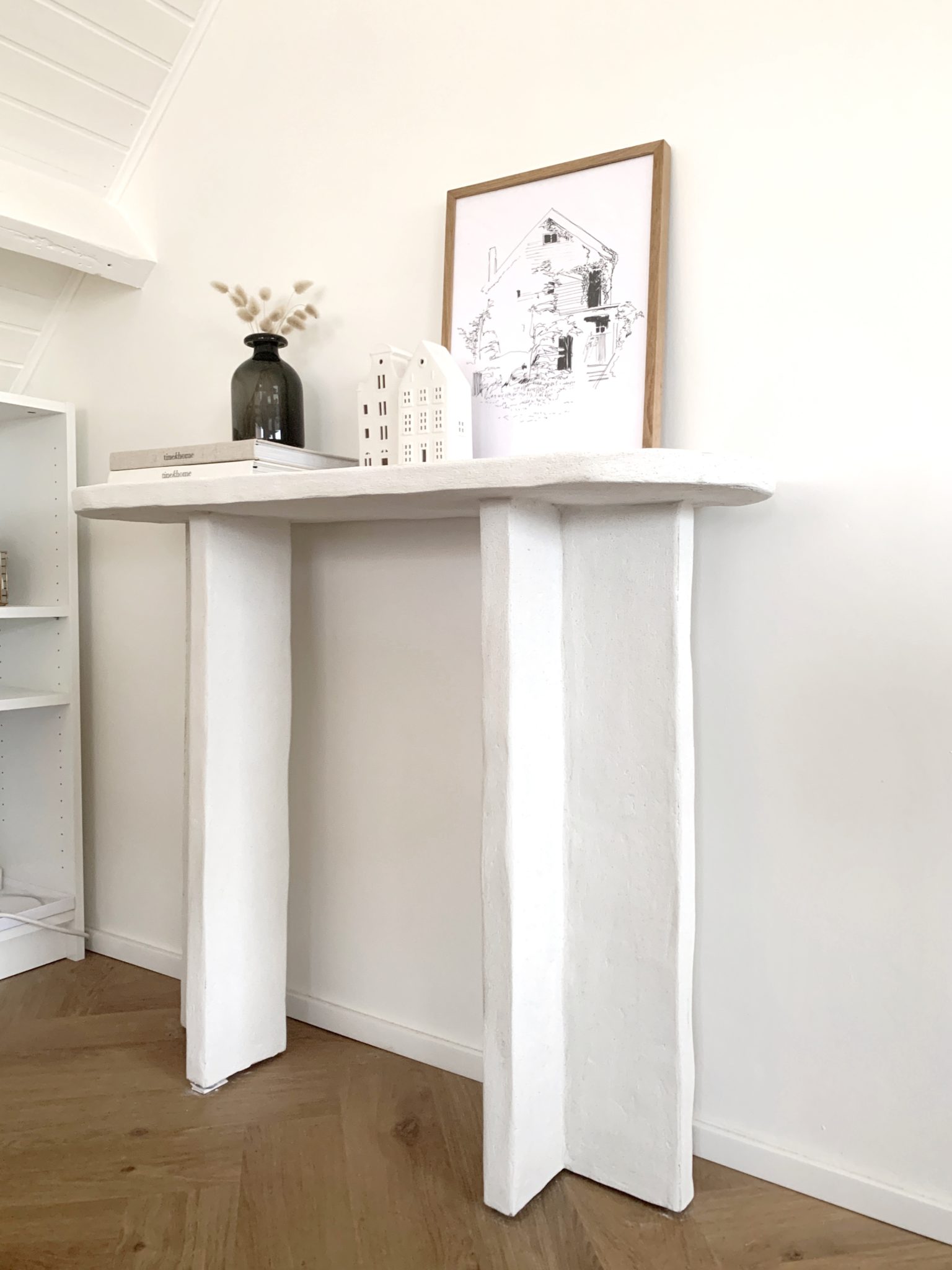 DIY #82 – Une console en enduit | Pierre Papier Ciseaux